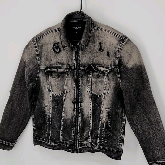Rockstar | Jackets & Coats | Rockstar Denim Jean Trucker Jacket Black ...